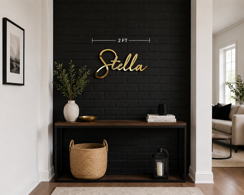 Custom Name Sign – Elegant Personalized Wall Décor – Kli'max Print Studio